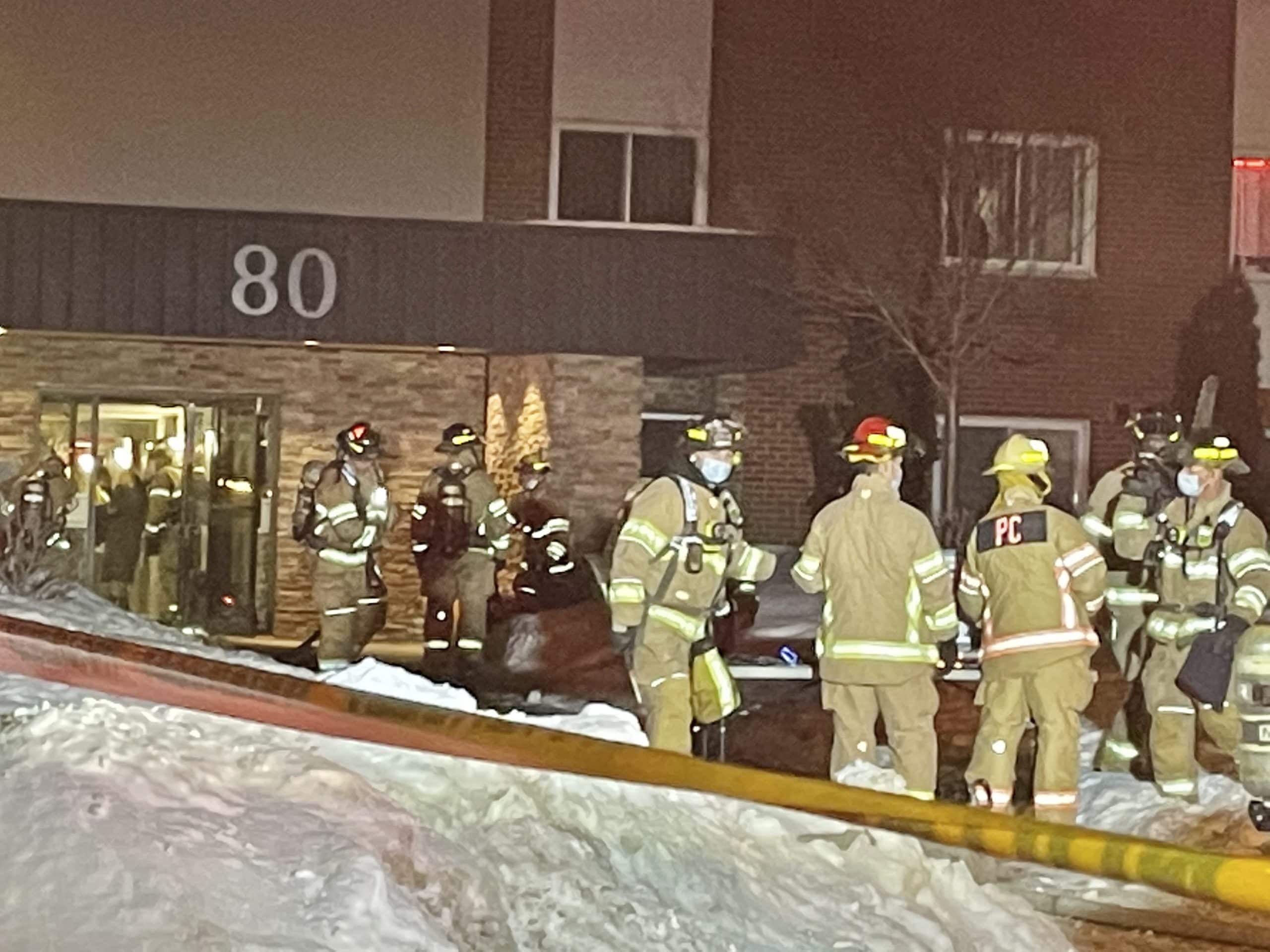 Gatineau secteur Aylmer Incendie dans un édifice à logements multiples ...